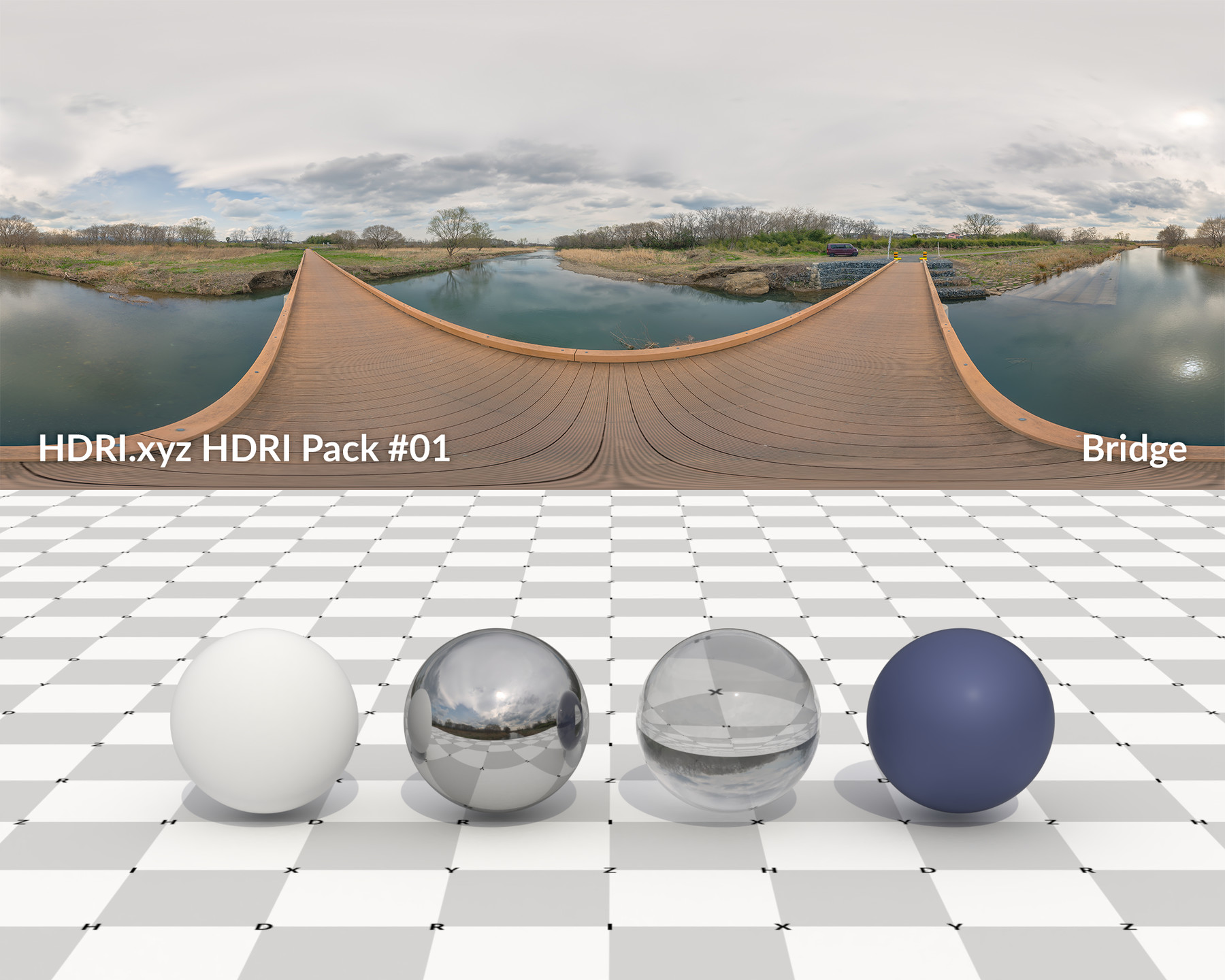 ArtStation - Bridge - 16K 32bit HDRI Spherical Panorama (from Pack #1 ...