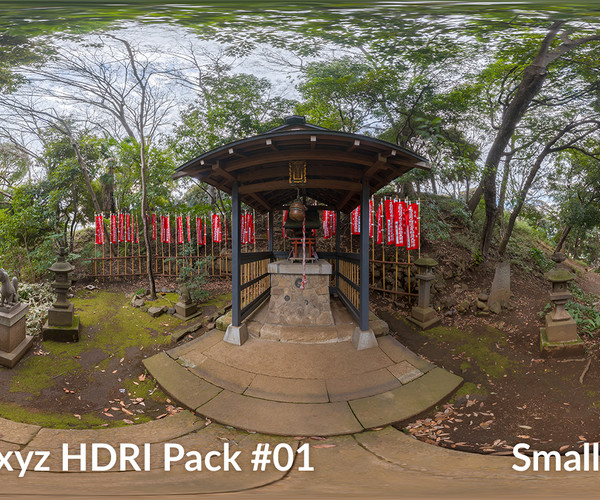 ArtStation - Small Shrine - 16K 32bit HDRI Spherical Panorama (from ...
