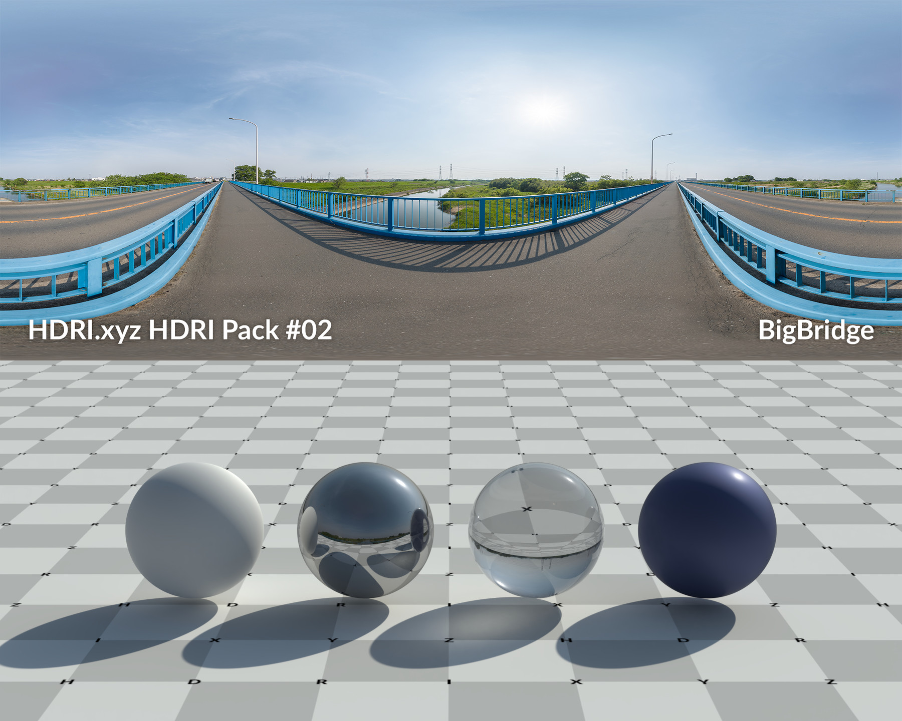 Vlad Erium - Big Bridge - 16K 32bit HDRI Spherical Panorama (from Pack #2)