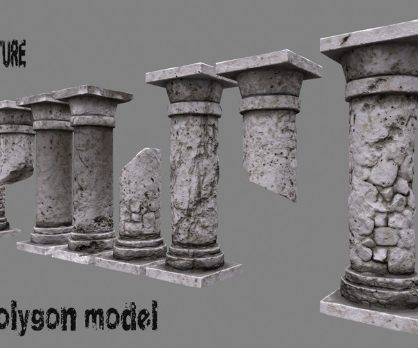 ArtStation - pillar set | Resources