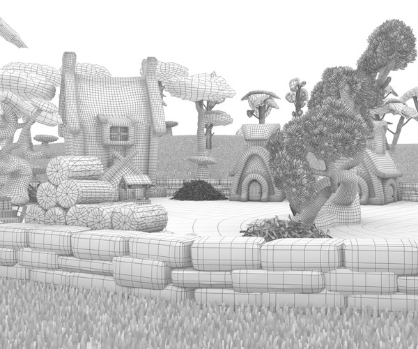 ArtStation - Cartoon Village | Resources