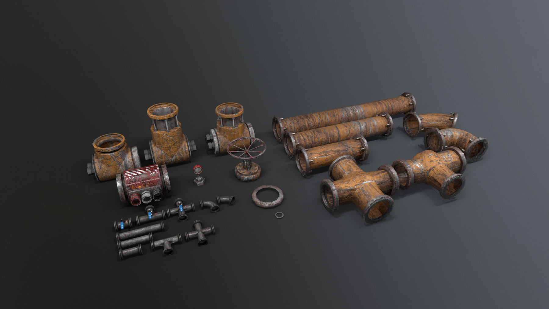 ArtStation - Modular Industrial Pipes | Game Assets