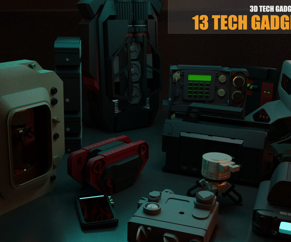 ArtStation - 3D TECH GADGETS | Resources