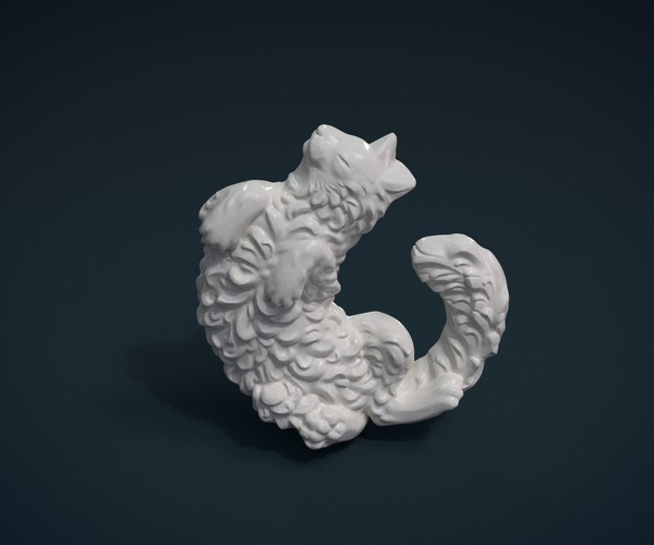 ArtStation - Cat bas-relief | Resources