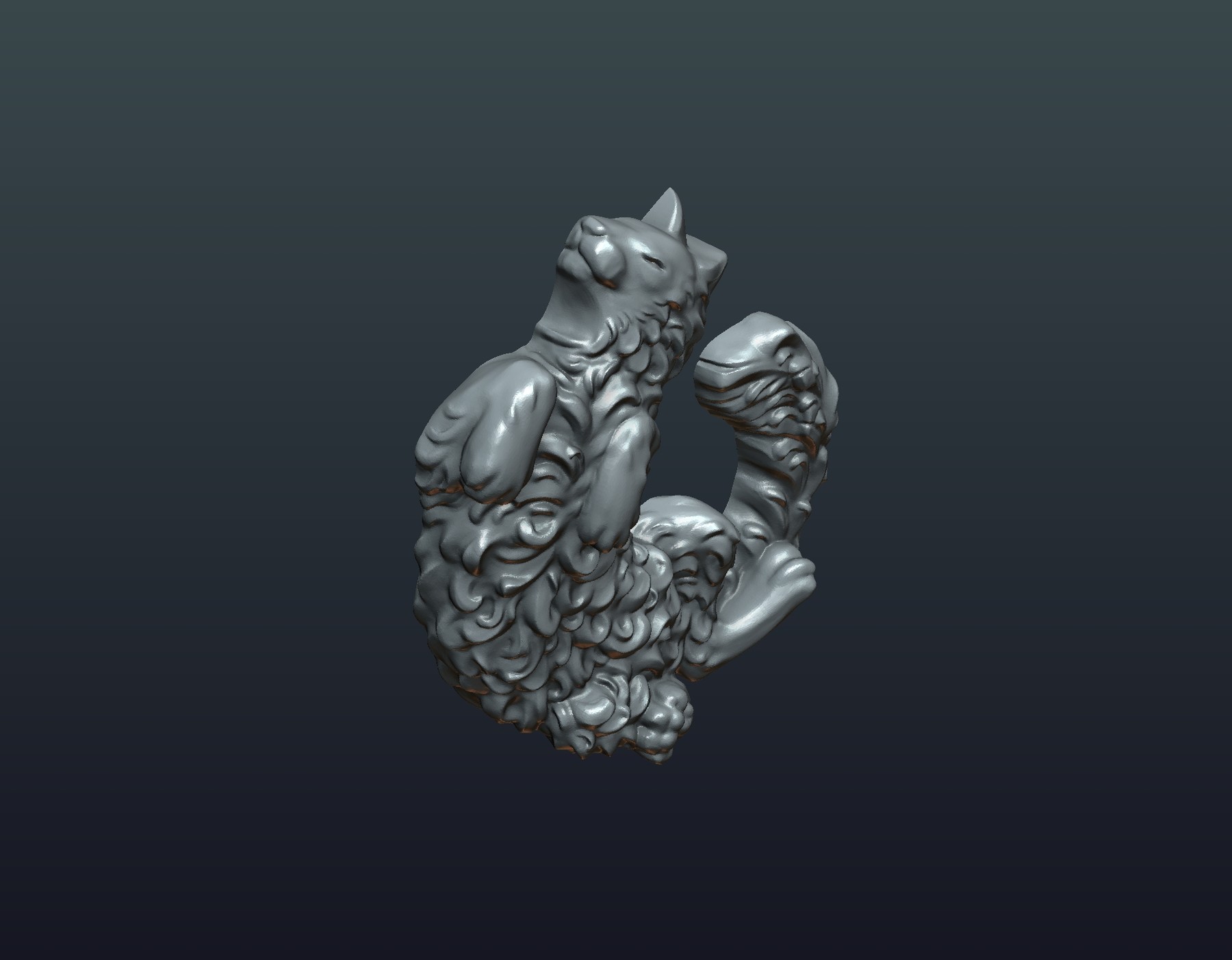 ArtStation - Cat bas-relief | Resources