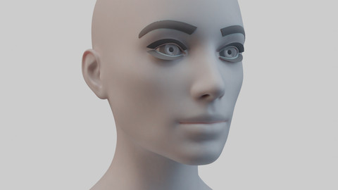 ArtStation - Realistic Female base mesh | Resources