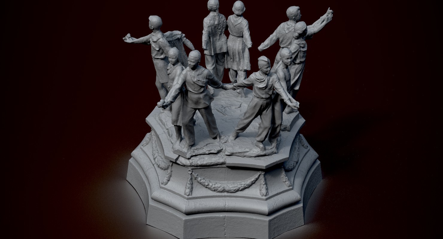 ArtStation - Soviet monument Low-poly 3D model (postapocaliptic ...