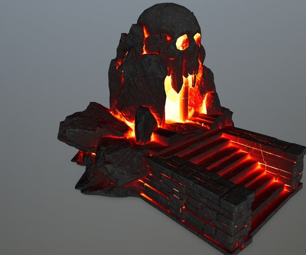 ArtStation - skull cave | Game Assets