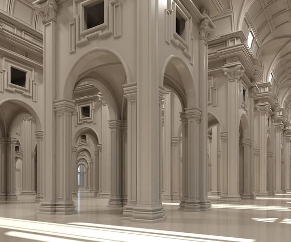 ArtStation - Classical Historic Interior Scene | Resources