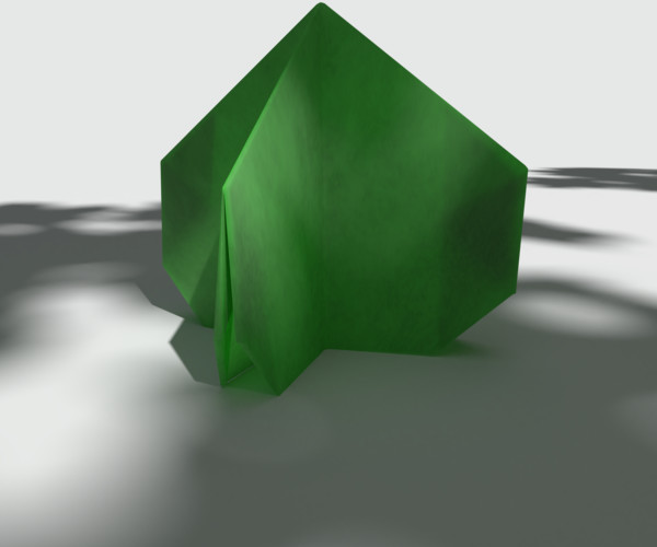 ArtStation - Origami Bush 4 Sided | Resources