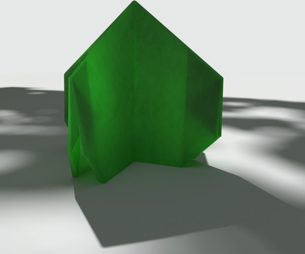 ArtStation - Origami Bush 4 Sided | Resources