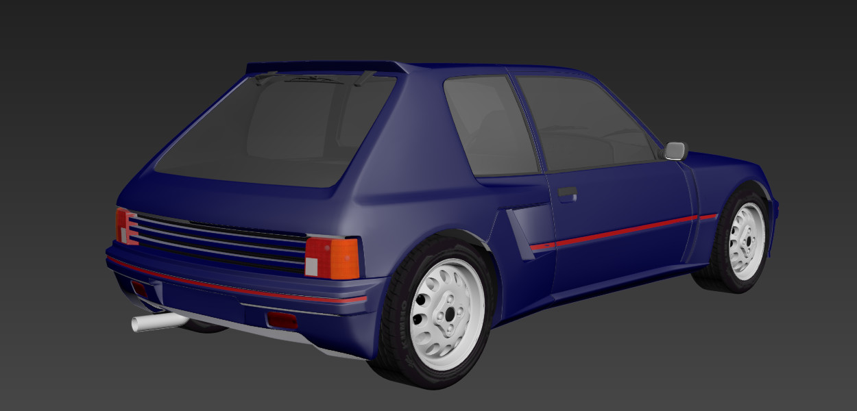 ArtStation - Peugeot 205 Turbo | Resources
