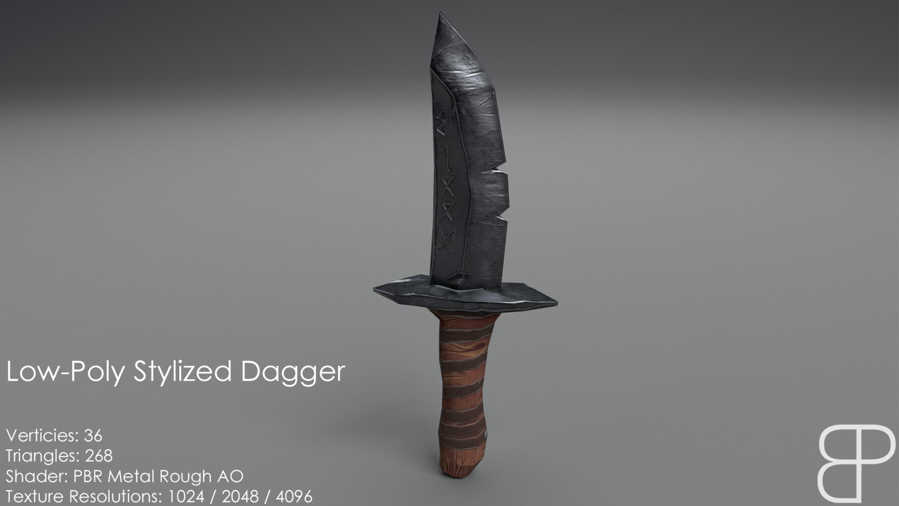 ArtStation - Low-Poly Stylized Dagger | Game Assets