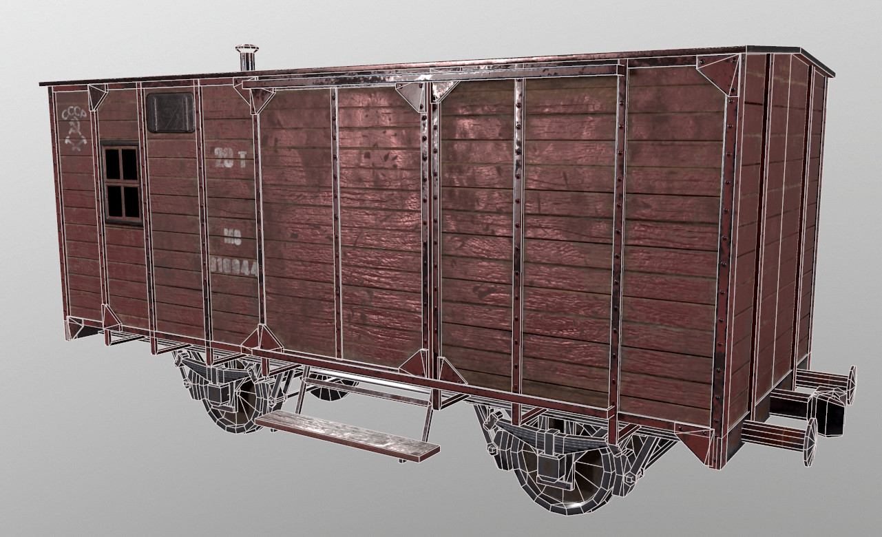 ArtStation - 3D model Railcar | Resources