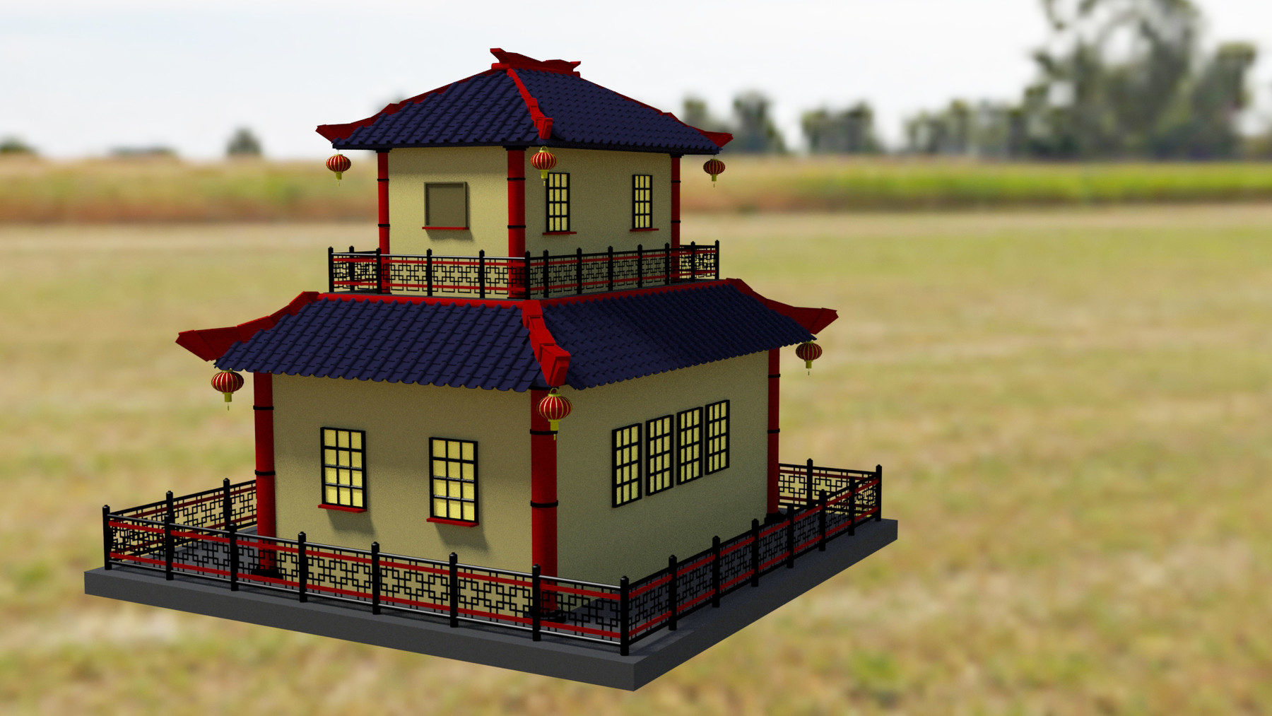 ArtStation - Chinese House | Resources