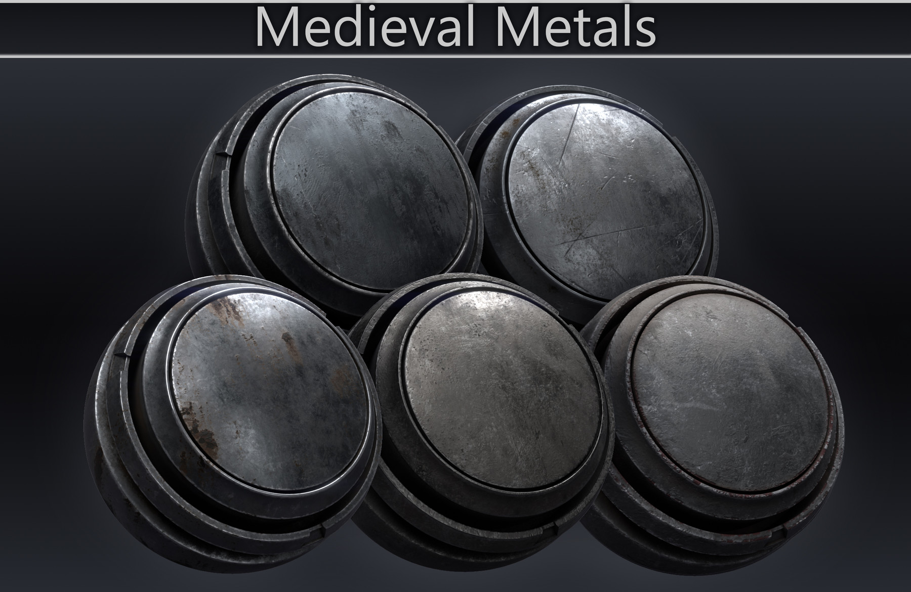 ArtStation - Metals - 10 Smart Materials | Game Assets