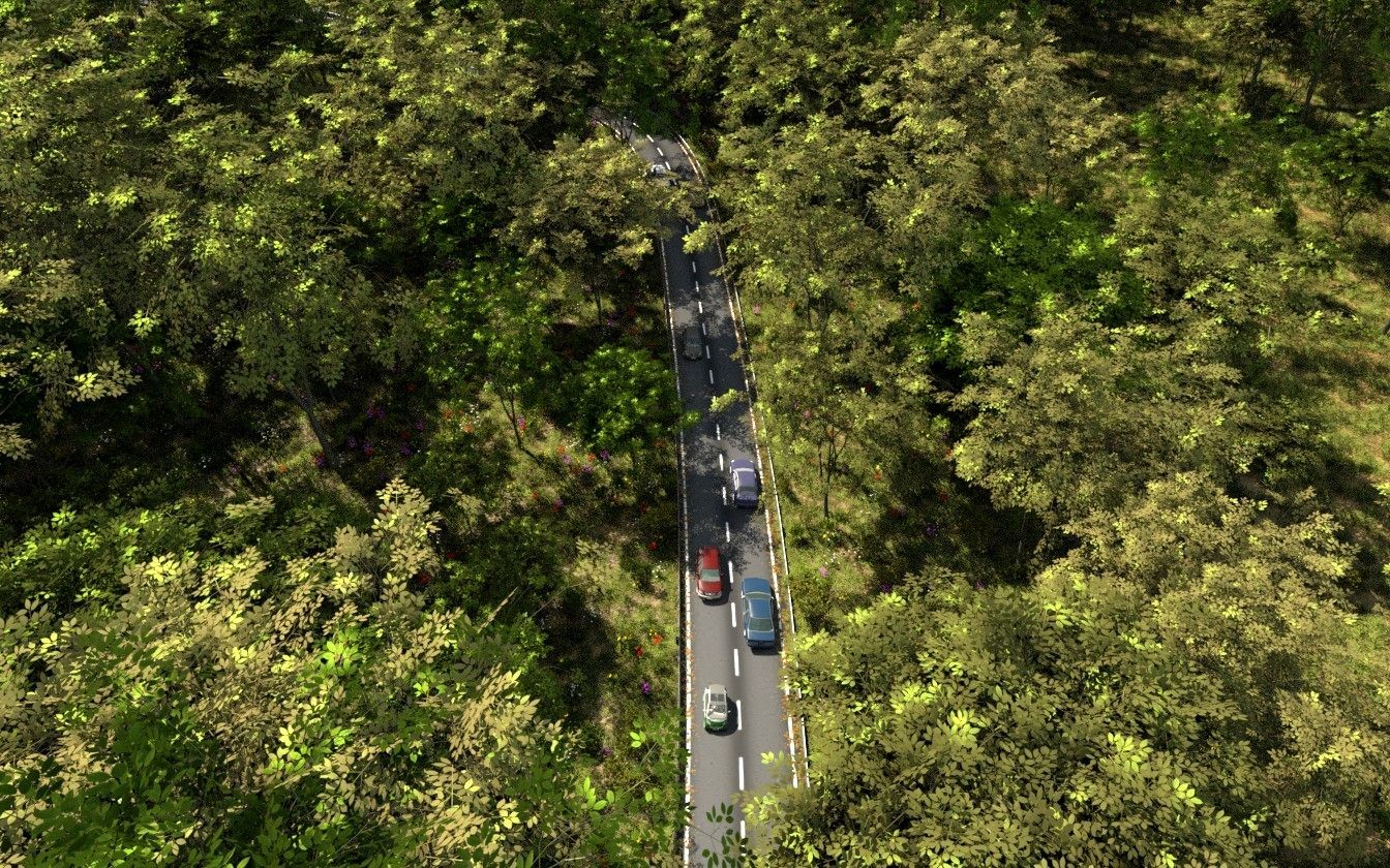 ArtStation - Forest road in Blender | Resources