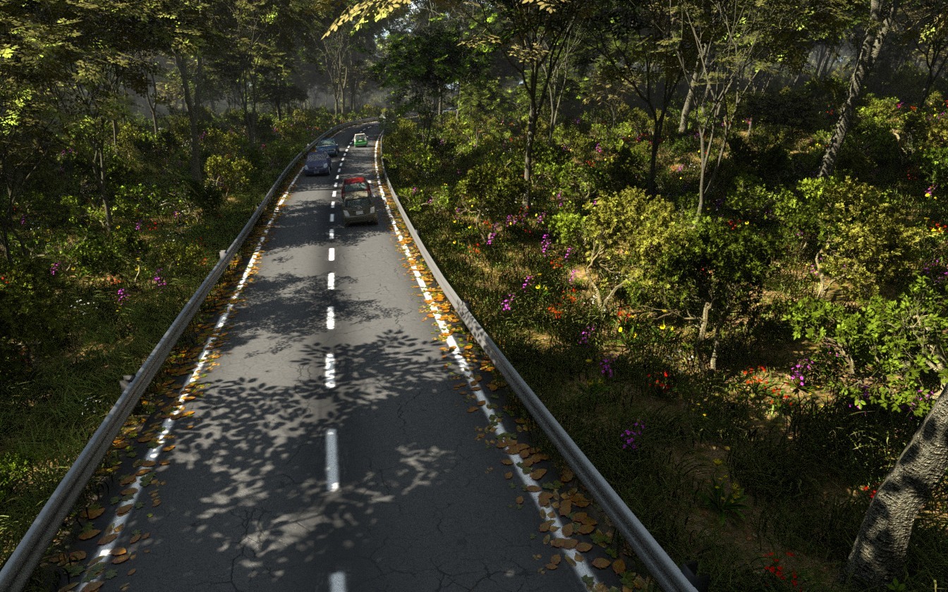ArtStation - Forest road in Blender | Resources