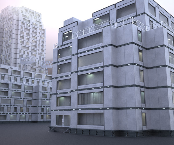 ArtStation - Futuristic Buildings - SET | Resources