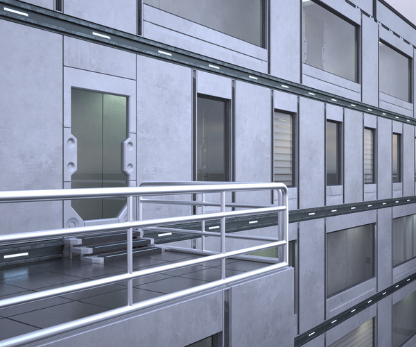 ArtStation - Futuristic Buildings - SET | Resources