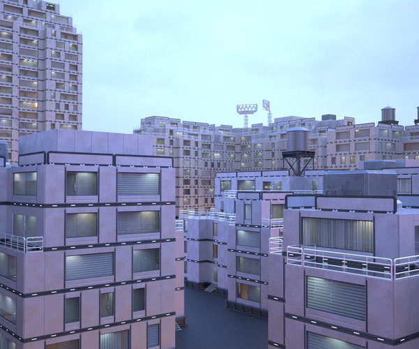 ArtStation - Futuristic Buildings - SET | Resources