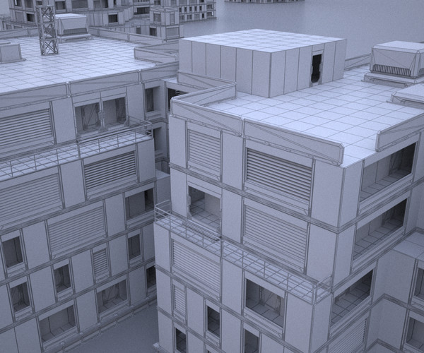 ArtStation - Futuristic Buildings - SET | Resources