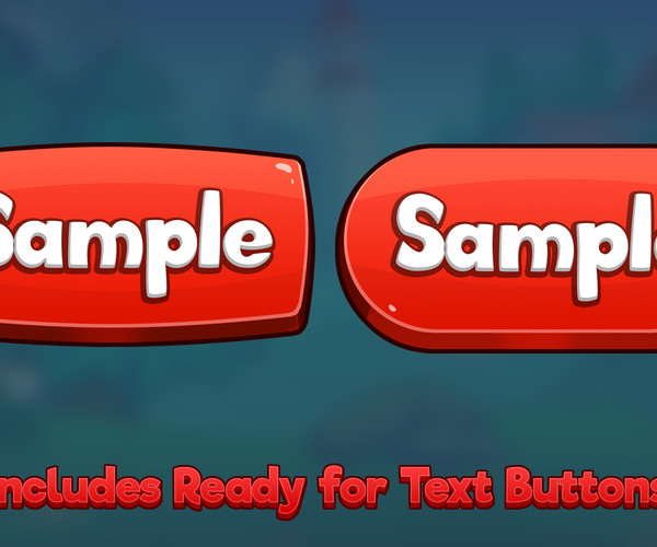 ArtStation - Cute GUI Kit | Game Assets