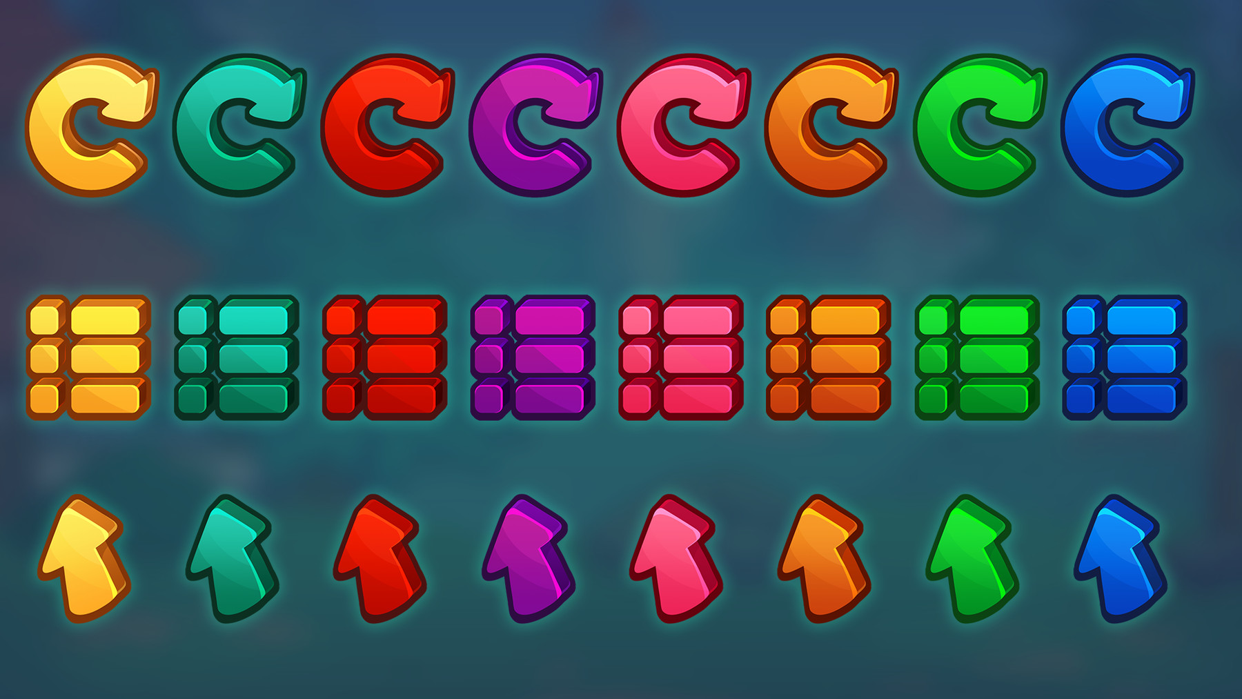 ArtStation - Cute GUI Kit | Game Assets