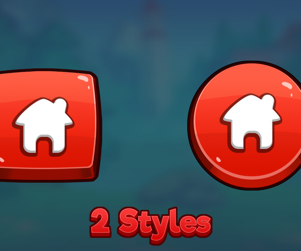 ArtStation - Cute GUI Kit | Game Assets