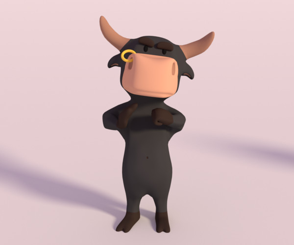 ArtStation - Rigged Bull and Cow Stylized Characters | Resources