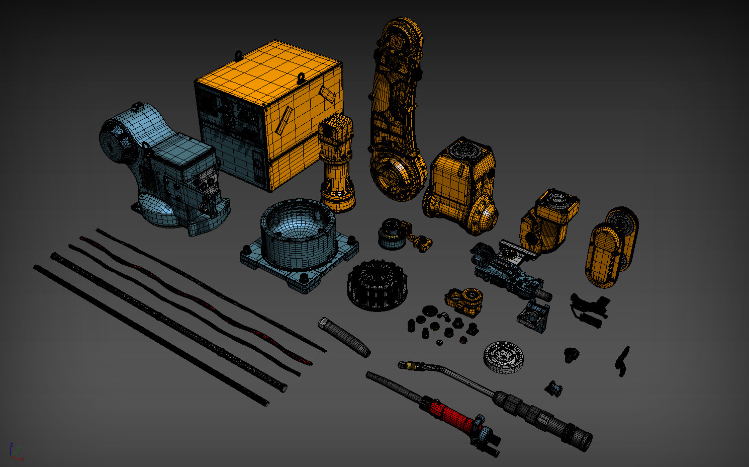 ArtStation - Industrial Robotic Arm Kitbash - Hires | Resources