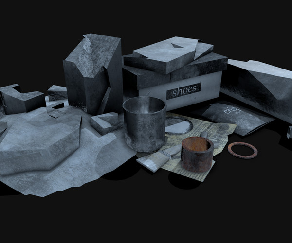 ArtStation - Garbage LOW-POLY PBR | Game Assets