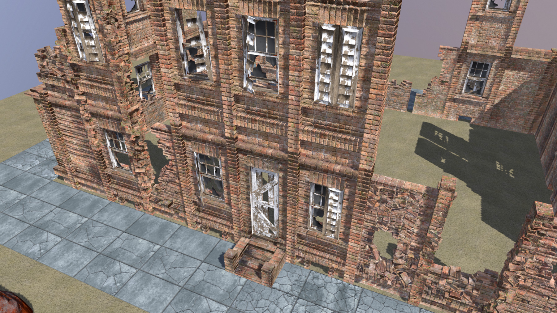 ArtStation - Old Brick House post-apocalyptic | Resources