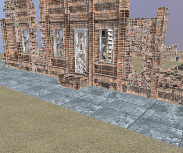 ArtStation - Old Brick House post-apocalyptic | Resources