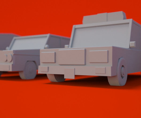ArtStation - Low Poly Cars | Resources