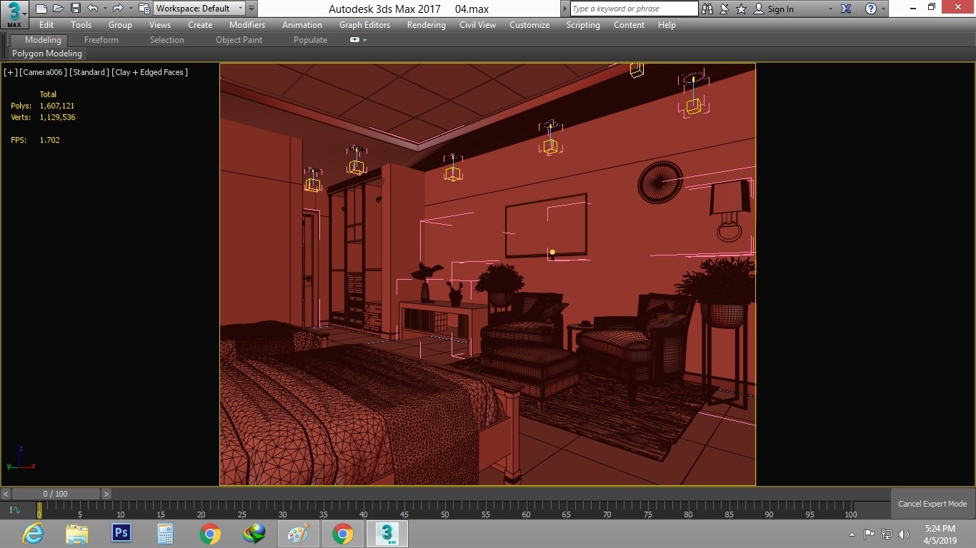 ArtStation - Hotel Guest Room interior 3D model | Resources