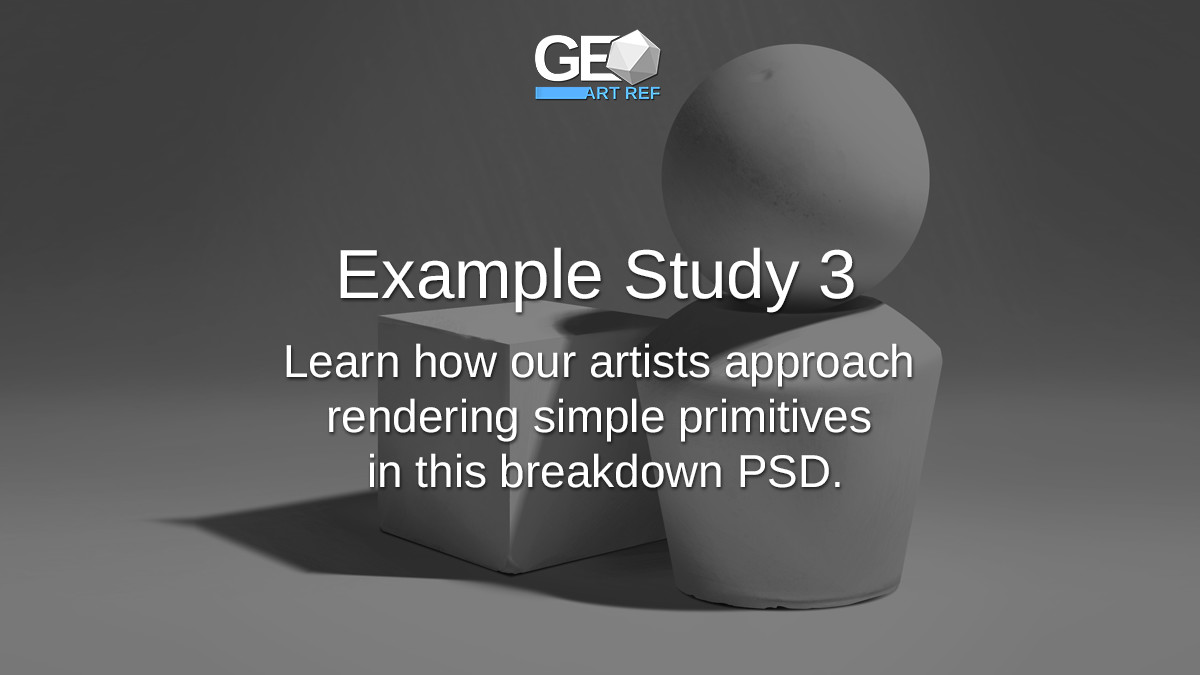 ArtStation - Primitive Shapes Example Study 3 PSD | Tutorials