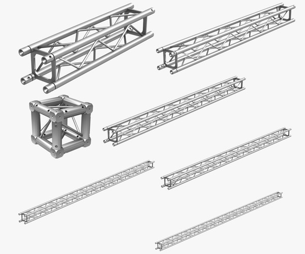 ArtStation - Mini Square Truss Collection - 7 PCS Modular | Resources