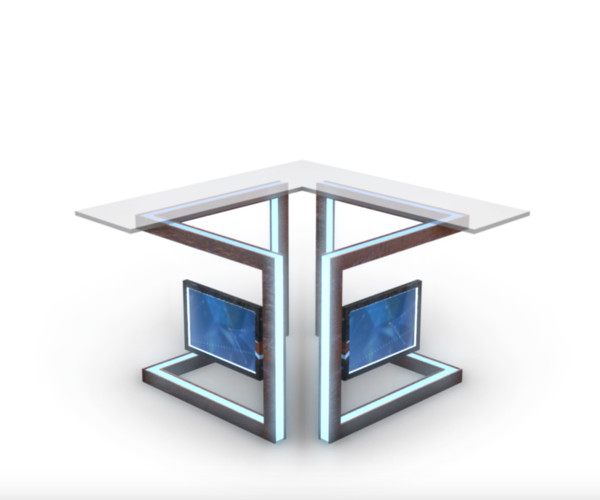 ArtStation - TV Studio News Desk Collection - 12 PCS | Resources