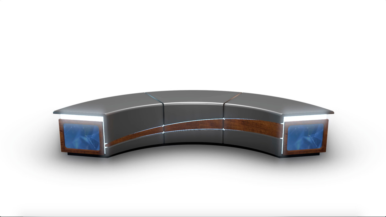 ArtStation - TV Studio News Desk Collection - 12 PCS | Resources