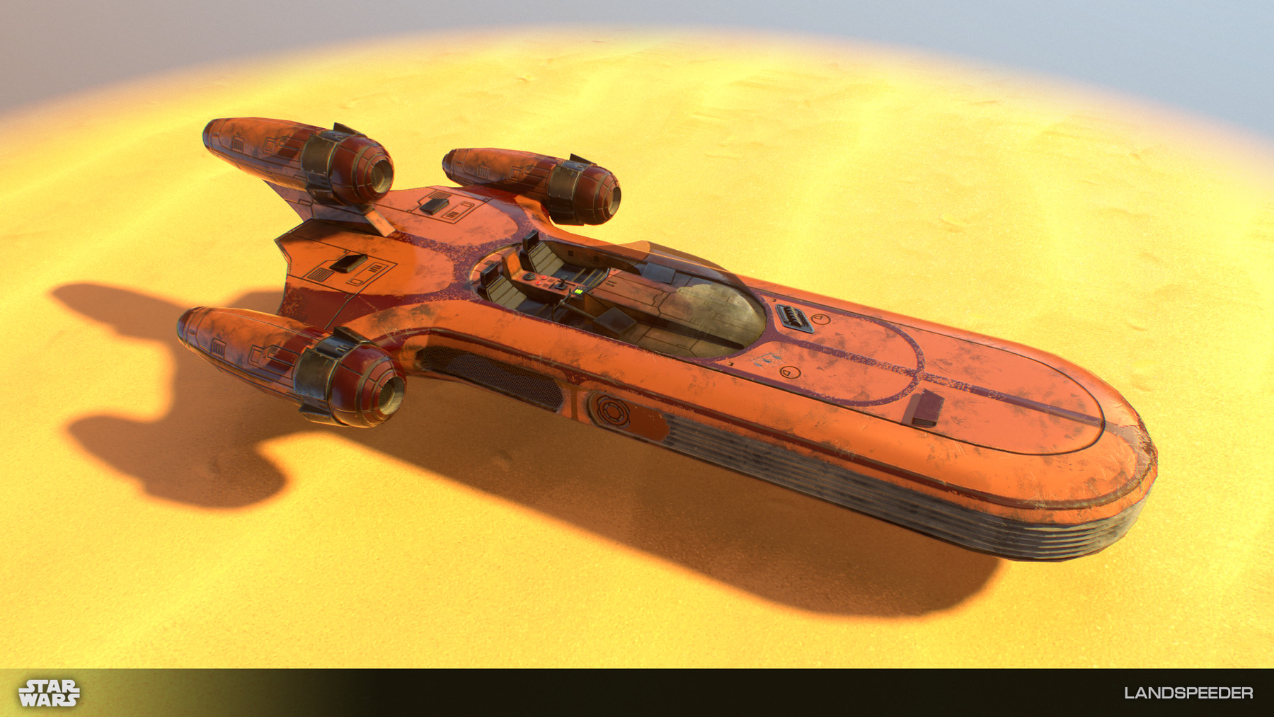 ArtStation - X-34 Landspeeder (Star Wars) | Resources