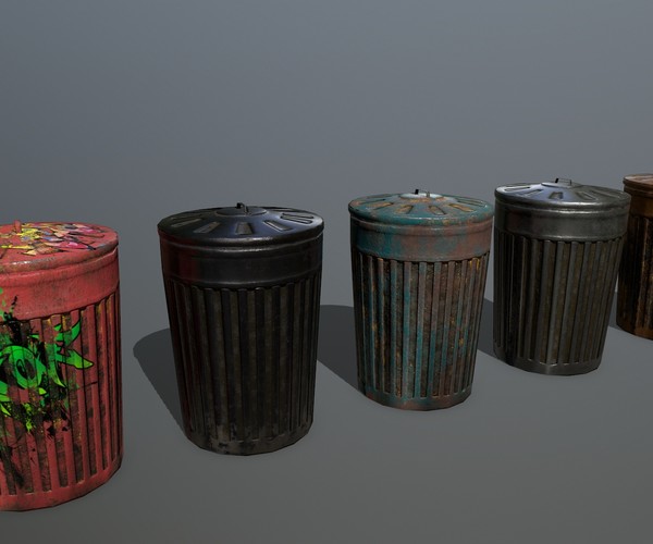 ArtStation - Trash Can | Game Assets
