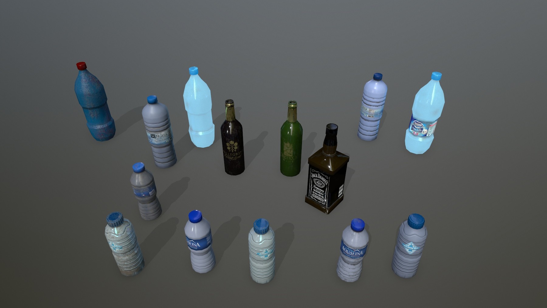 ArtStation - bottle set | Game Assets