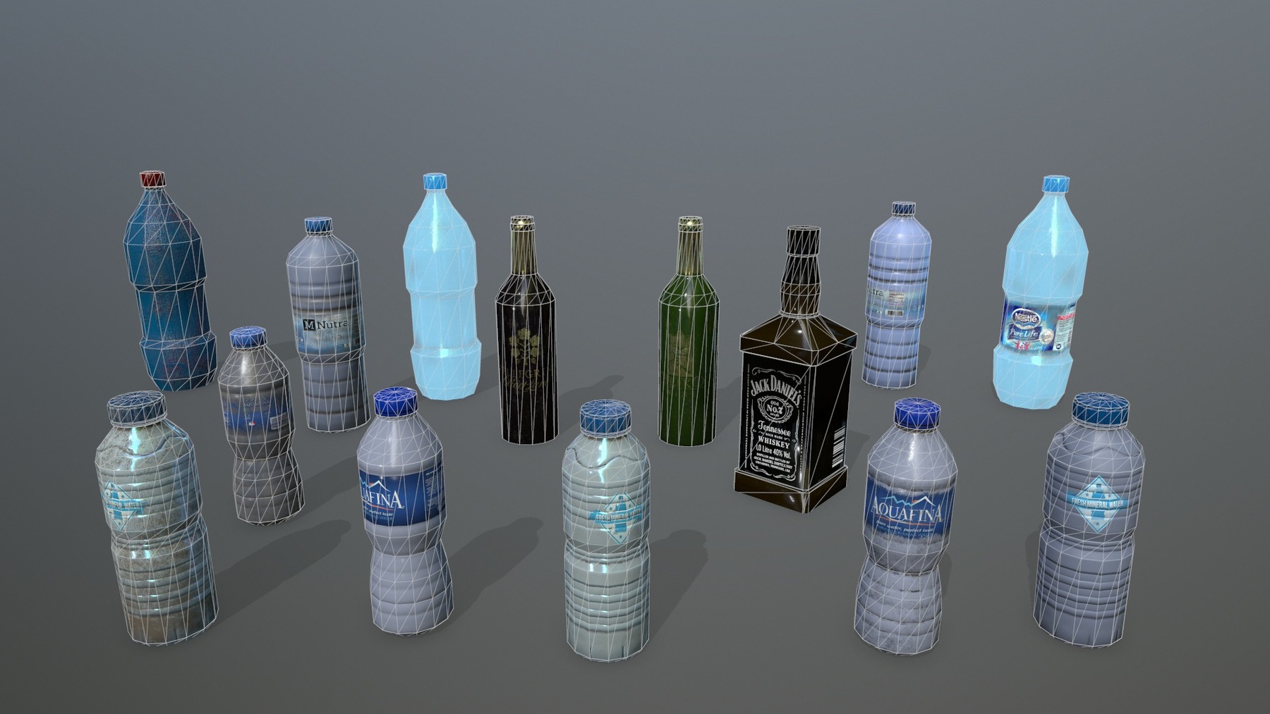 ArtStation - bottle set | Game Assets