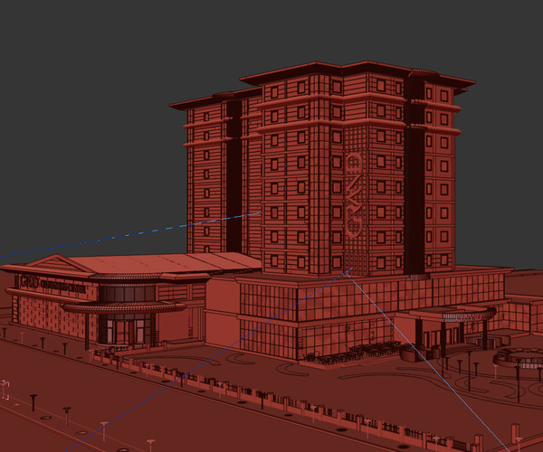 ArtStation - Hotel 3D model | Resources