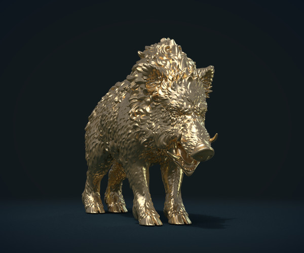 ArtStation - Wild Boar in static pose | Resources