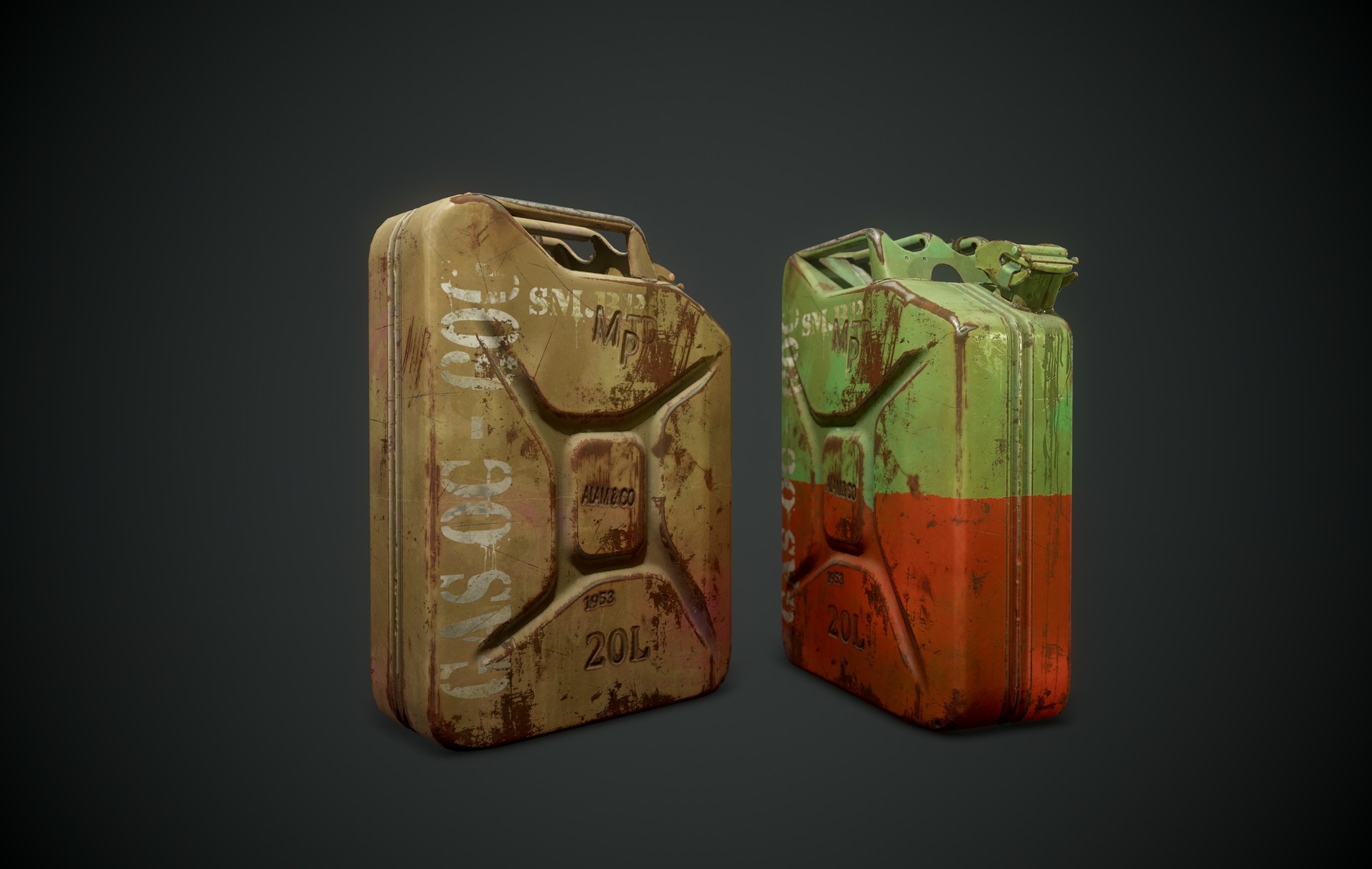ArtStation - Game ready Jerry Cans | Game Assets