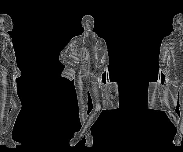 ArtStation - Female (woman) casual scan 02 | Game Assets