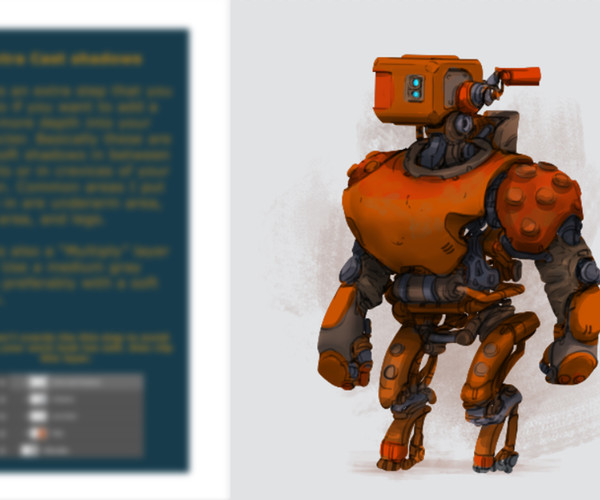 ArtStation - How to Paint a Mech: Step-by-Step Tutorial | Tutorials