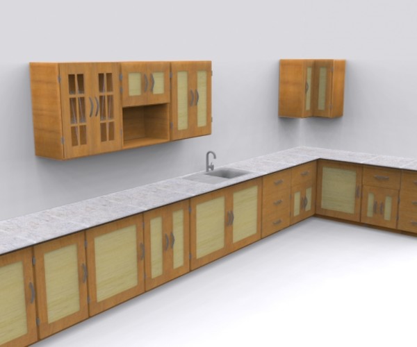 ArtStation - Low Poly Kitchen Interior | Resources